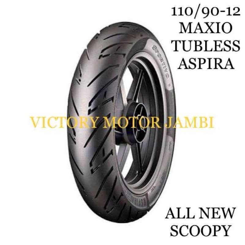 Jual Ban Luar Belakang Scoopy Esp 2017 110/90-12 Maxio Tubless Aspira ...