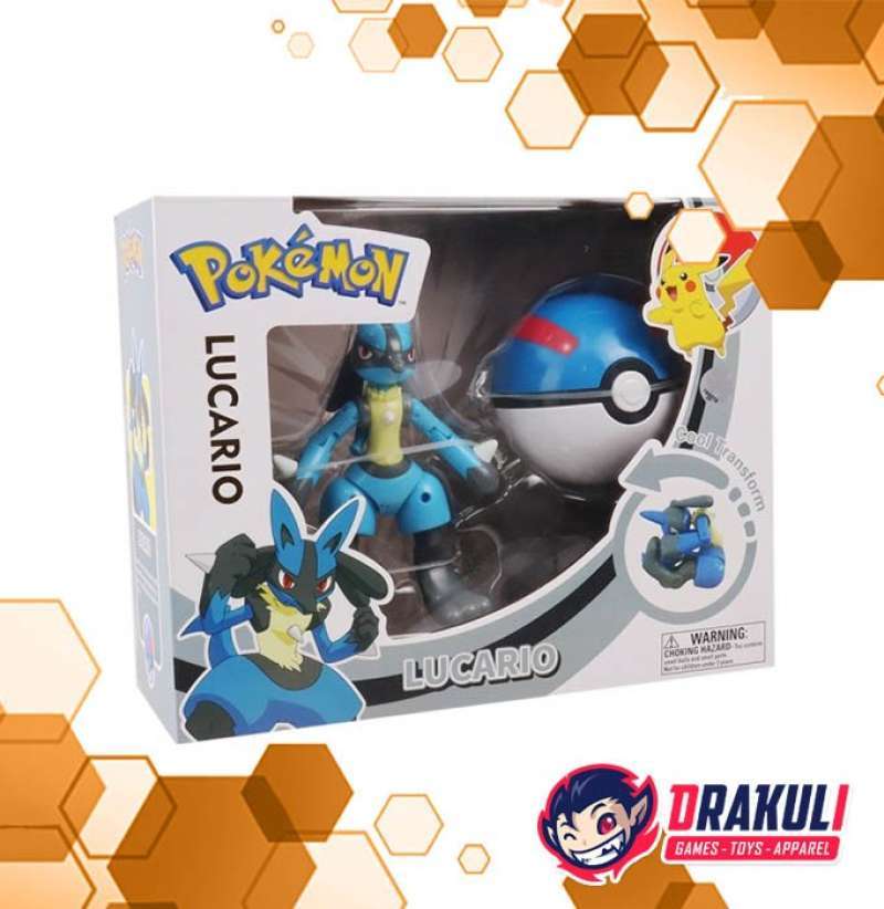 Jual Toys Apolo Pokemon Transform Figure & Ball - Lucario di Seller ...