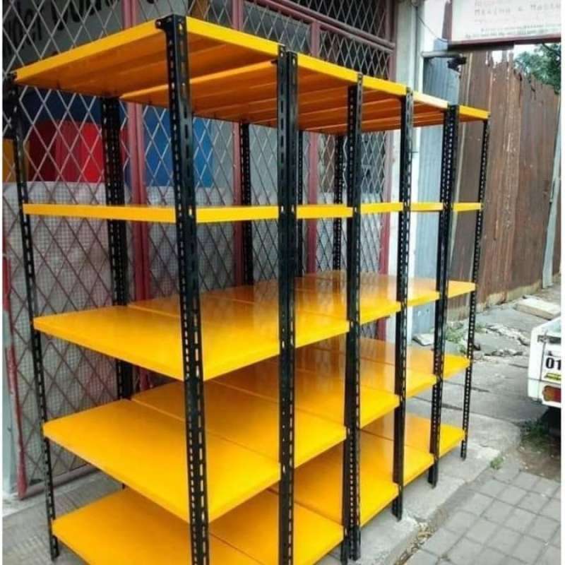 Promo Rak Besi Ukuran 120x30x200 - Multicolor Kuning Diskon 24% Di ...