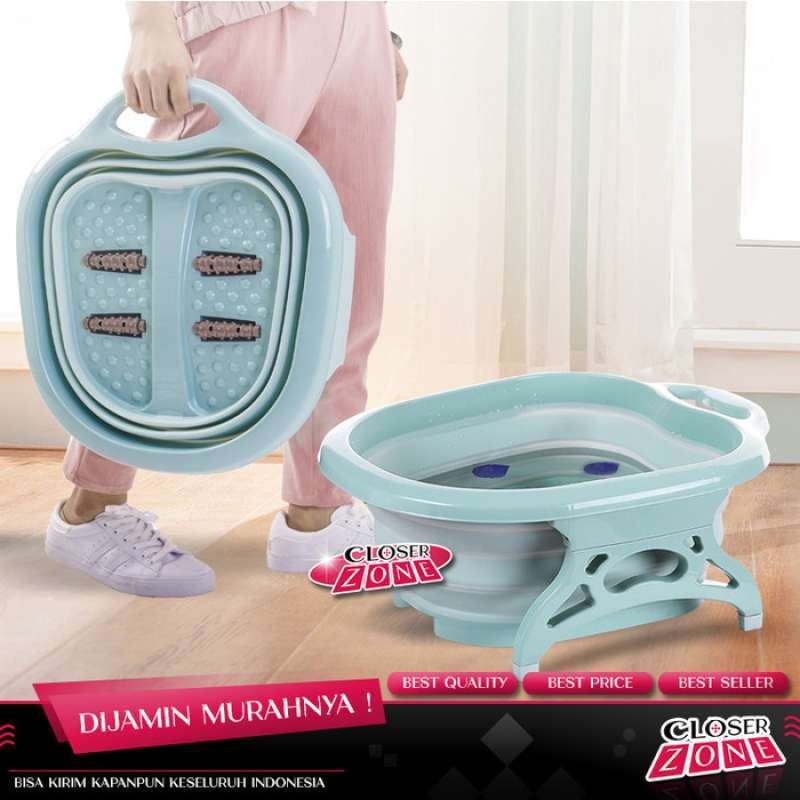 Promo Cyan Baskom Air Lipat Rendam Kaki Pedicure Manicure Spa Foldable ...
