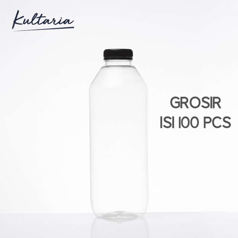 Promo BOTOL PLASTIK 1 LITER / 1000 ML KALE PET TEBAL PREMIUM GROSIR 100 ...