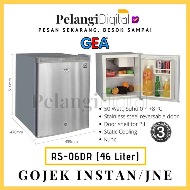 Promo Gea Rs-06Dr Kulkas Mini Bar Hotel Portable - Resmi Sale Diskon 7% ...