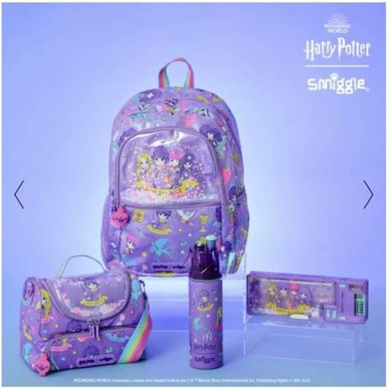Promo Smiggle Harry Potter Set Backpack Lunchbag - girl lilac bp - Girl ...