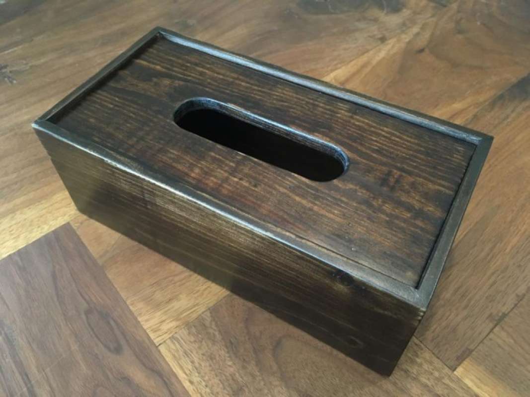 Promo Tempat Kotak Tissue Kayu Hitam Box Tissu Kayu Jati Unique Etn