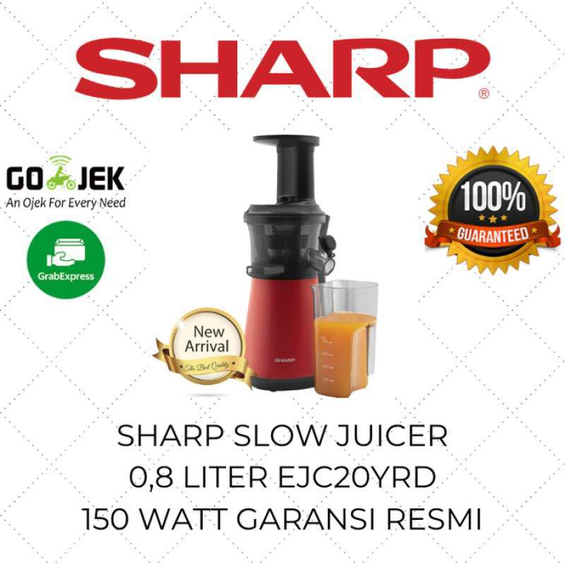 Promo Sharp Slow Juicer Ejc20Yrd 0.8 Liter Low Watt / Alat Jus Buah ...