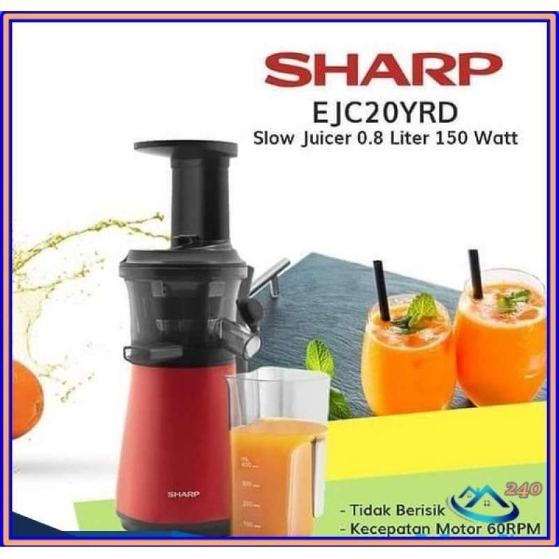 Promo Sharp Slow Juicer Ejc20Yrd 0.8 Liter Low Watt / Alat Jus Buah ...