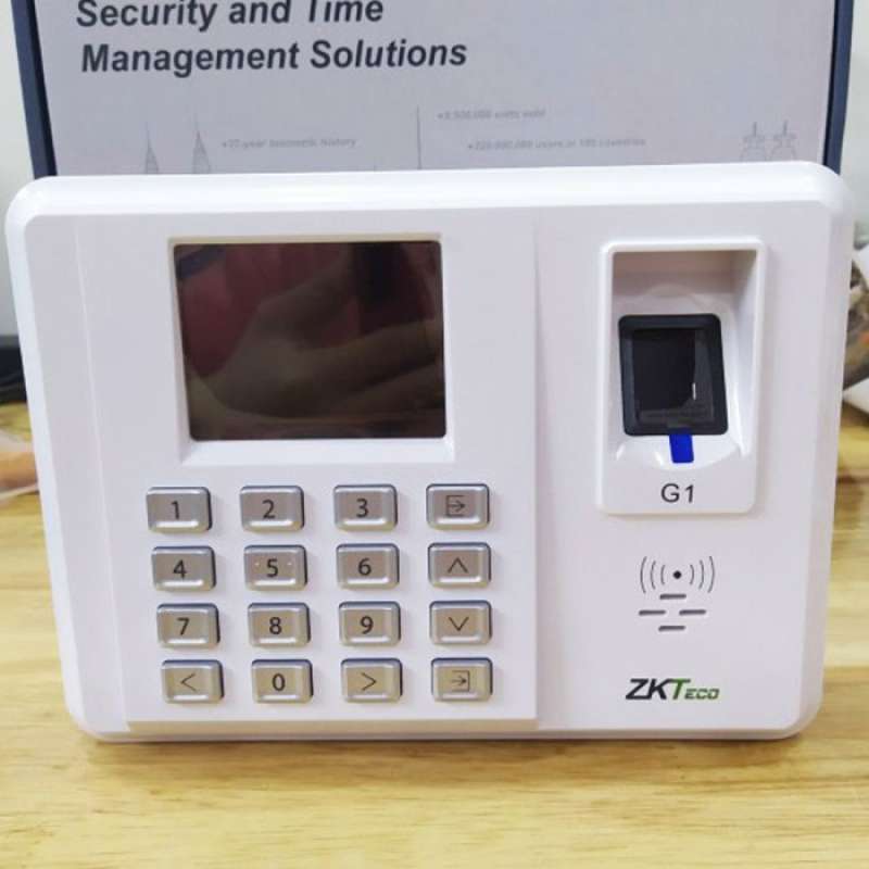 Promo Terbaik Mesin Absensi Fingerprint & Kartu Zkteco G1 Green Label ...