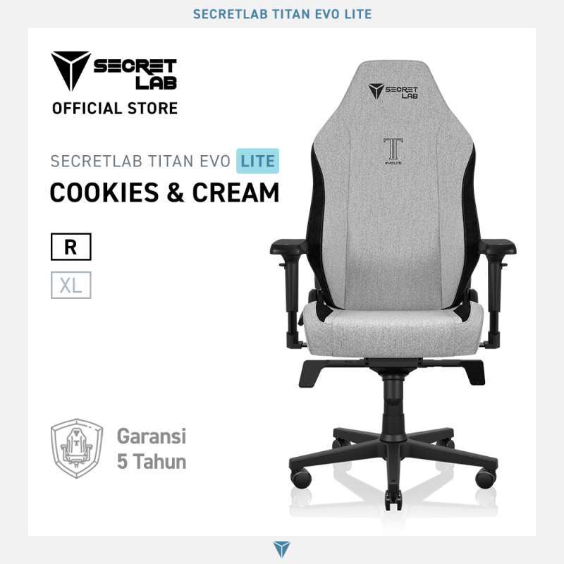 Promo Secretlab Titan Evo Lite Softweave - Cookies And Cream Diskon 15% ...