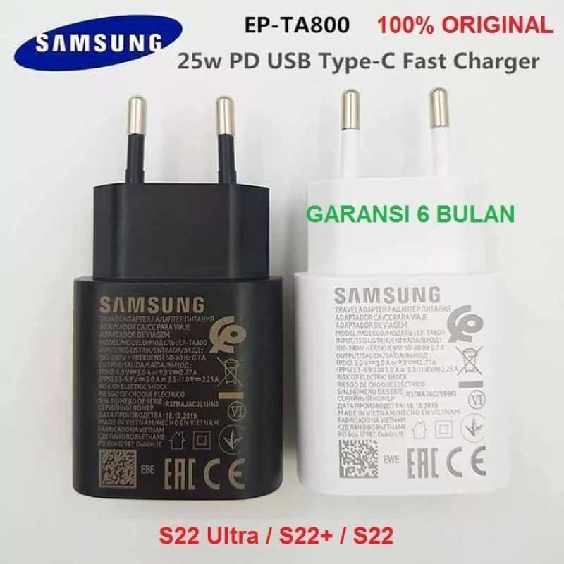 Promo Adaptor Kepala Charger 25W Samsung S22 Ultra S22+ S22 Super Fast ...
