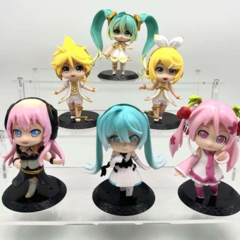 Promo Action Figure Anime Hatsune Miku Figure Set isi 6 Rin Miku Len ...