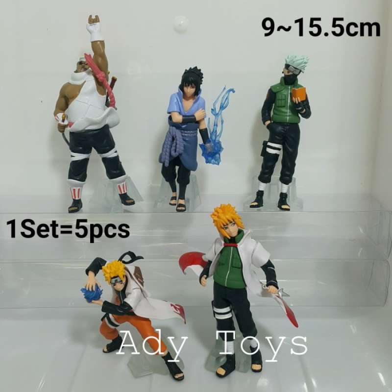 Promo Naruto Set Action Figure isi 5 Diskon 23% di Seller Qairina Store ...