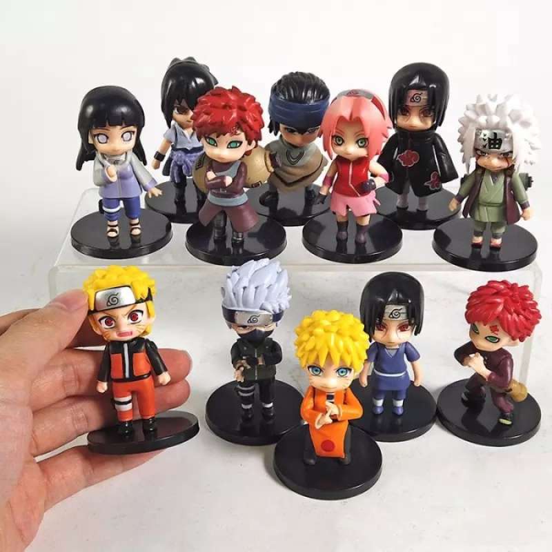 Jual Action Figure Naruto Shippuden Set 12 Pcs Chibi Topper Mainan ...