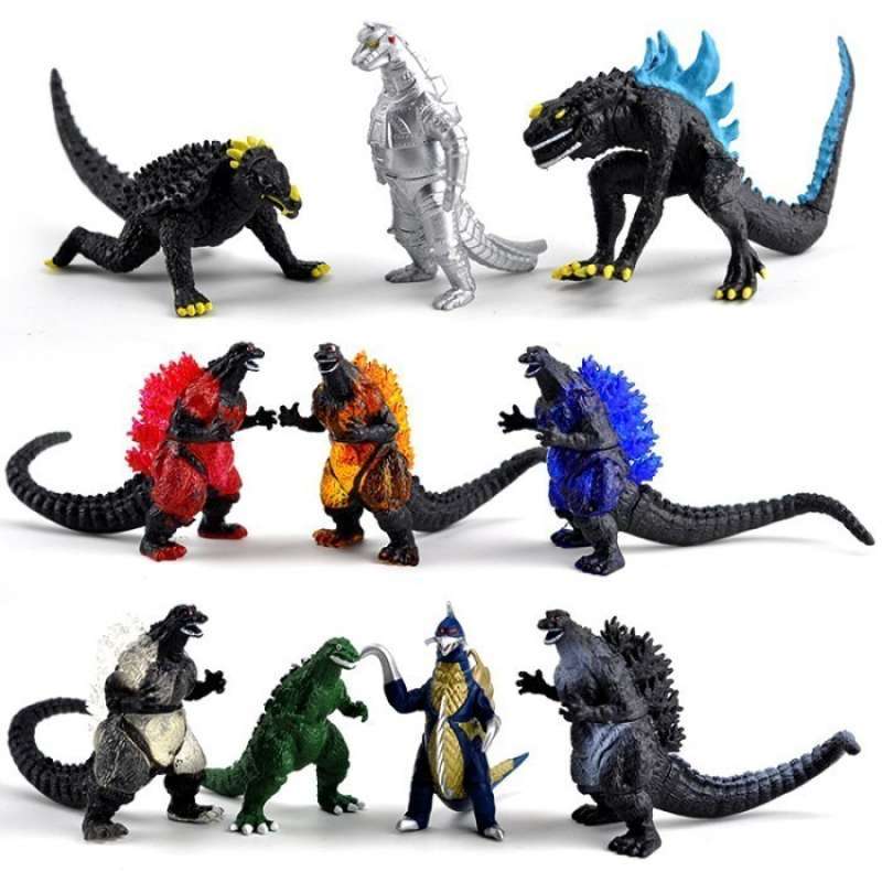 Promo Action Figure Monster Godzilla The Movie Set 10pcs Diskon 23% di ...