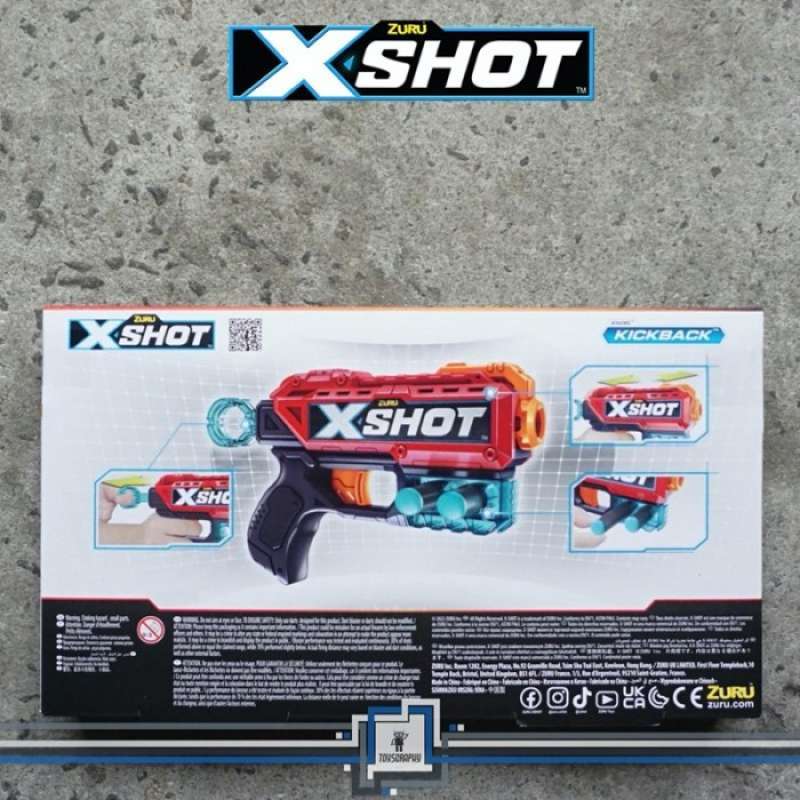 Promo Zuru Xshot Excel KICKBACK / X Shot / Not Nerf Firestrike Diskon ...