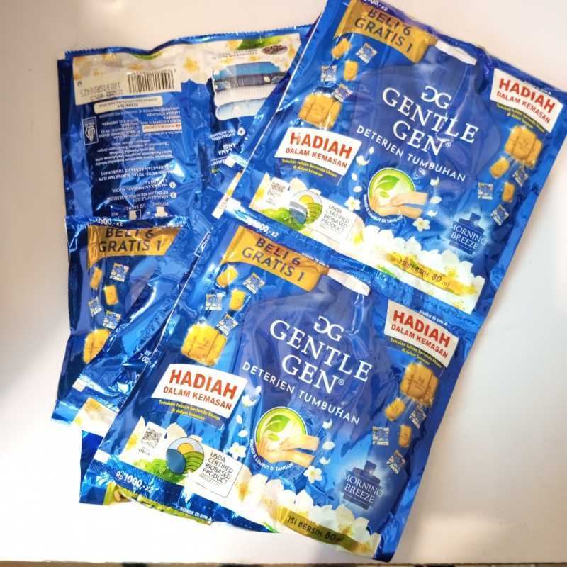 Jual (1 Renceng 14 Sachet) Gentle Gen Deterjen Tumbuhan Detergent Cair ...