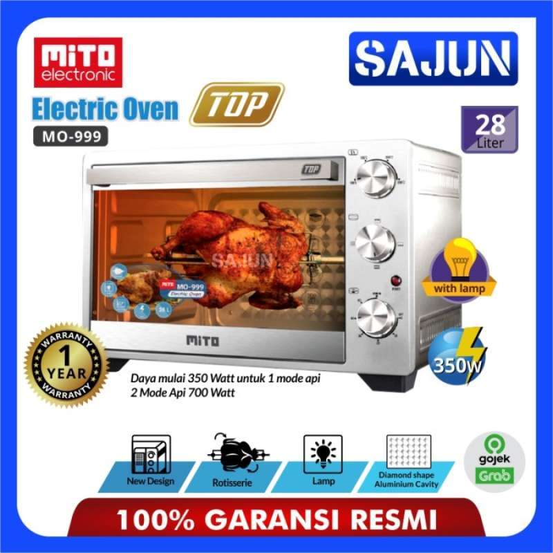 Promo Mito Electric Oven Top Mo-999 Oven Listrik Mo999 - 28 Liter ...