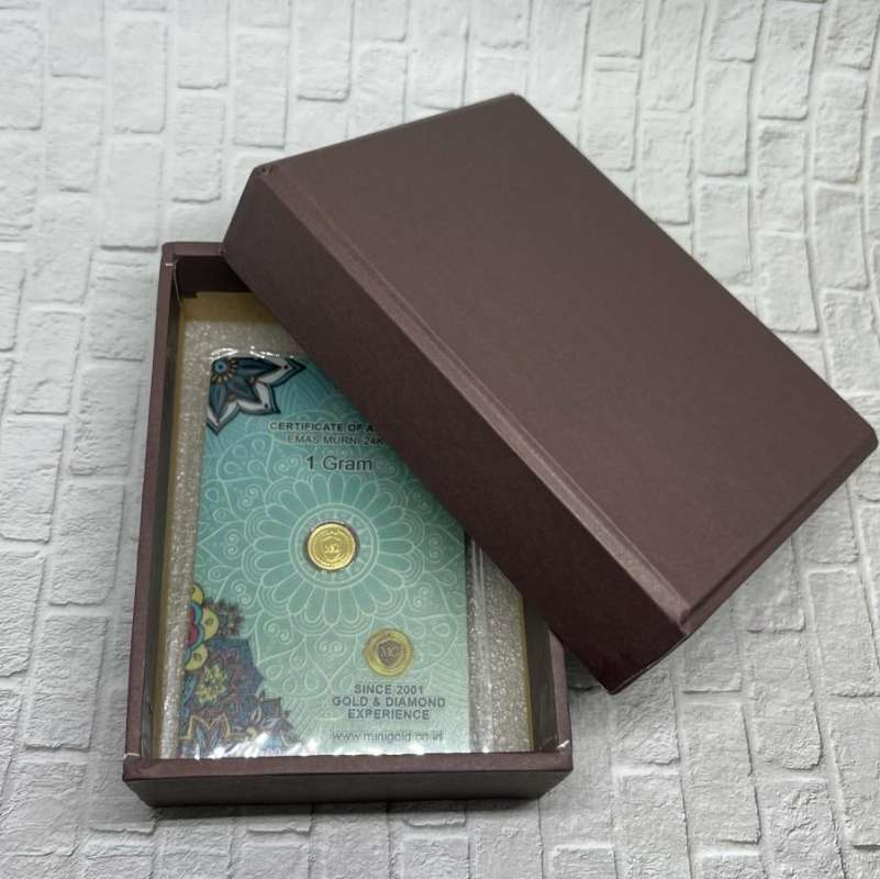 Jual Kotak mini gold polos - hard box antam - box kado emas - - Hijau ...