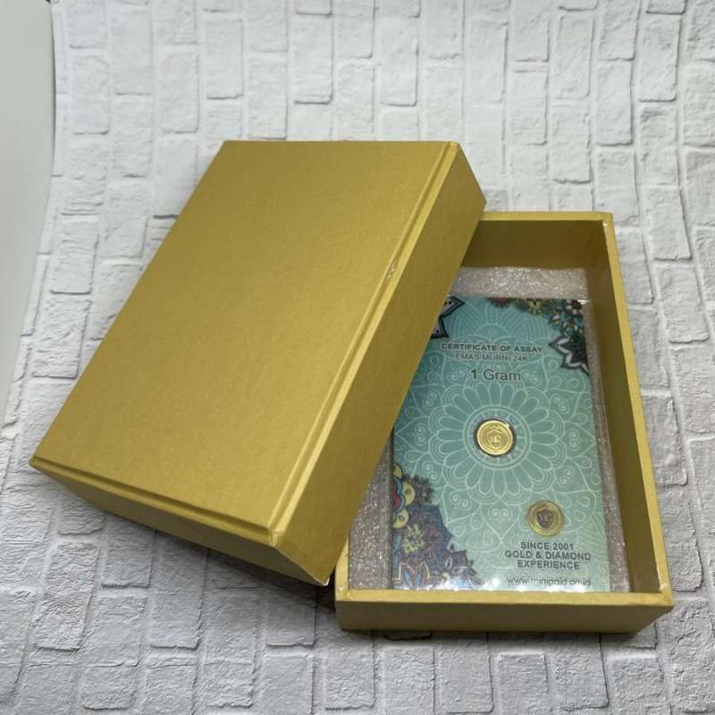 Jual Kotak mini gold polos - hard box antam - box kado emas - - Hijau ...