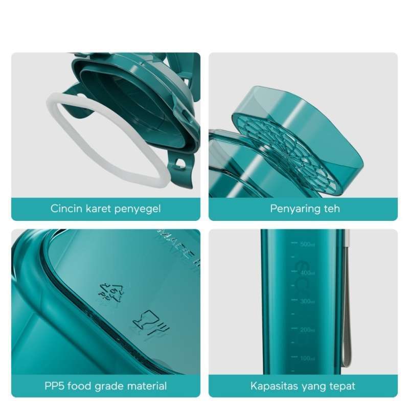 Promo New Ecentio Botol Minum Sport 500ml - Portable Bertali dan ...