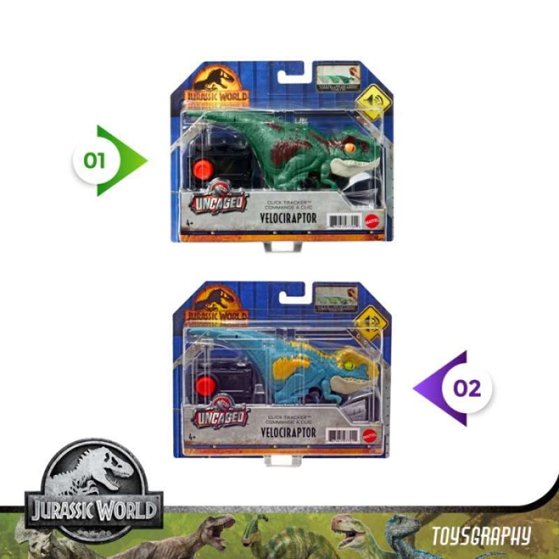 Promo Jurassic World Dominion Uncaged Click Tracker Velociraptor Remote ...