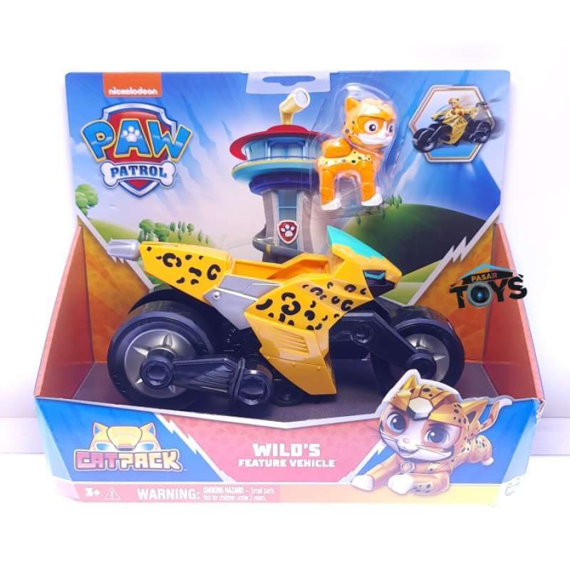 Promo Paw Patrol Wild Feature Vehicle Cat Pack Wild's Diskon 23% Di ...