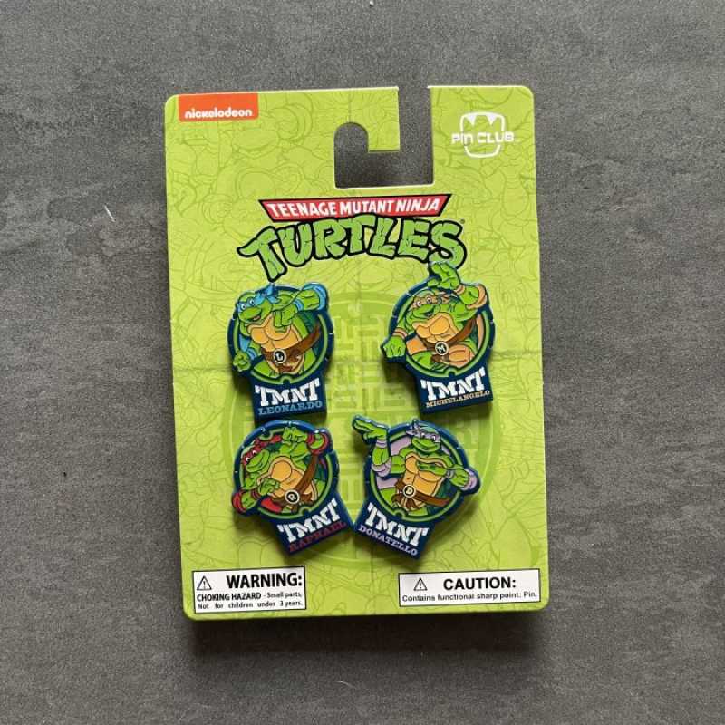 Promo Nickelodeon Pin Club Tmnt Enamel Pin Set Diskon 23 Di Seller