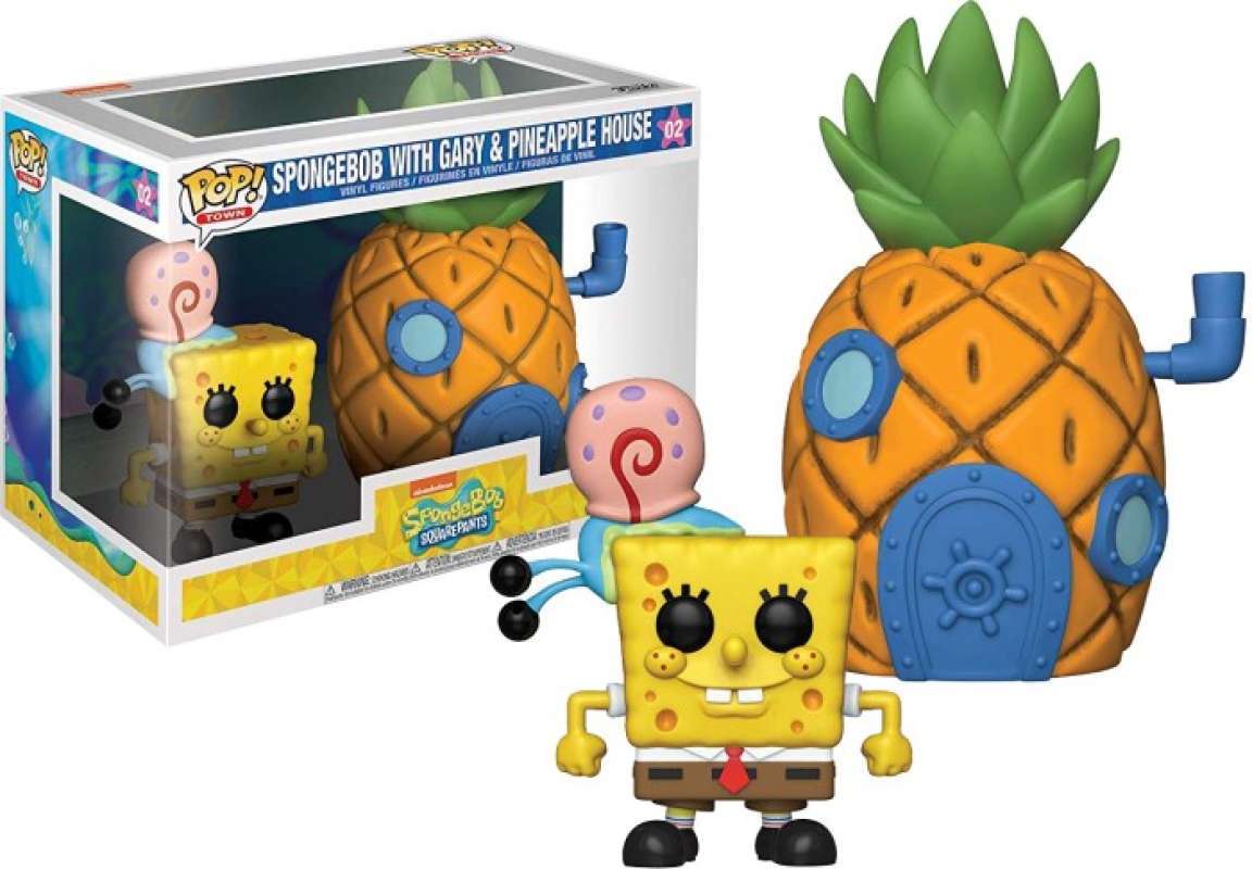 Promo Pop Town Spongebob - Spongebob with Gary & Pine House Diskon 23% ...