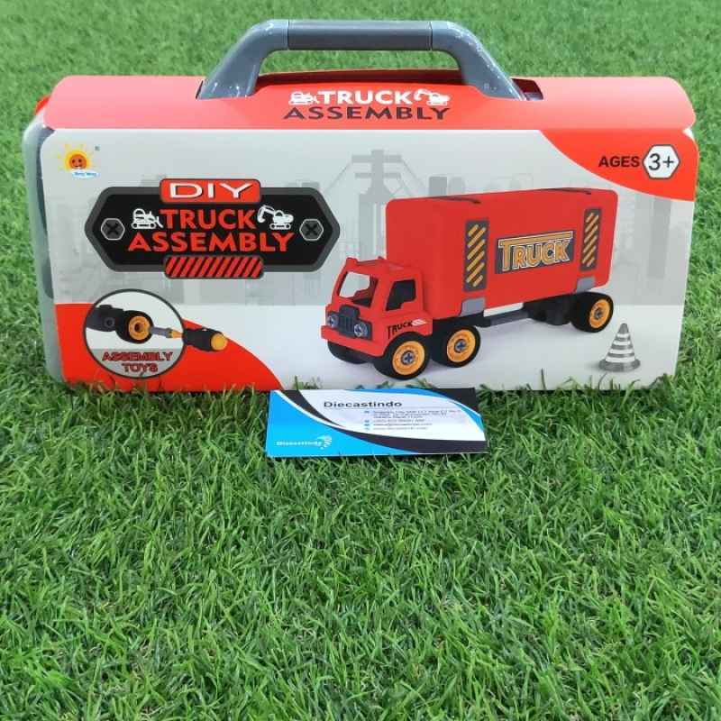 Promo Diy Truck - Engineering Toys - Assembly Box - Truck Container ...