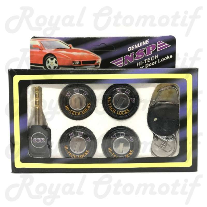 Promo Kunci Pintu Mobil / Car Door Lock Universal NSP 4 Pintu - Kunci Gepeng Diskon 9% di Seller ...