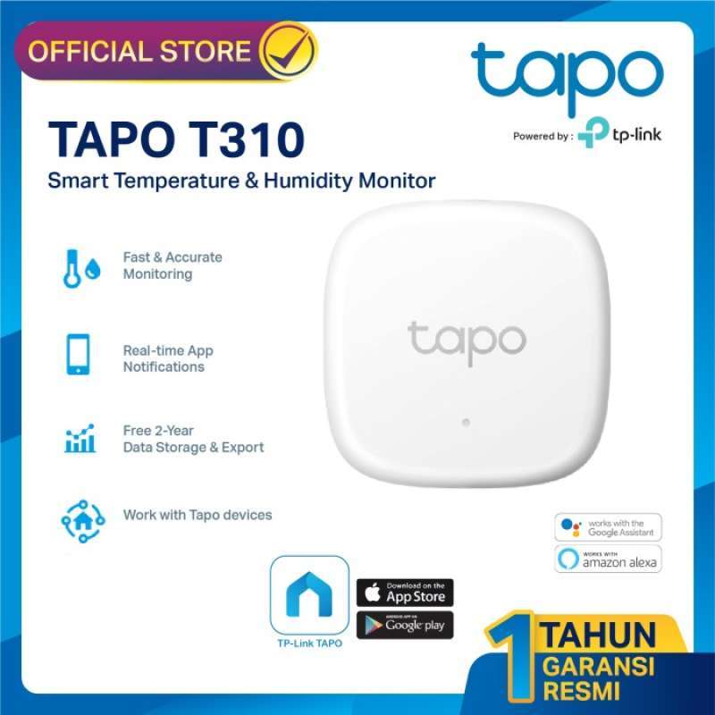 Jual Tapo T310 Smart Temperature & Humidity Sensor Hub Required Di ...