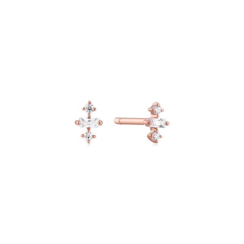Jual Isago Emerald And Round Vertical Studs - Yellow Gold Di Seller ...