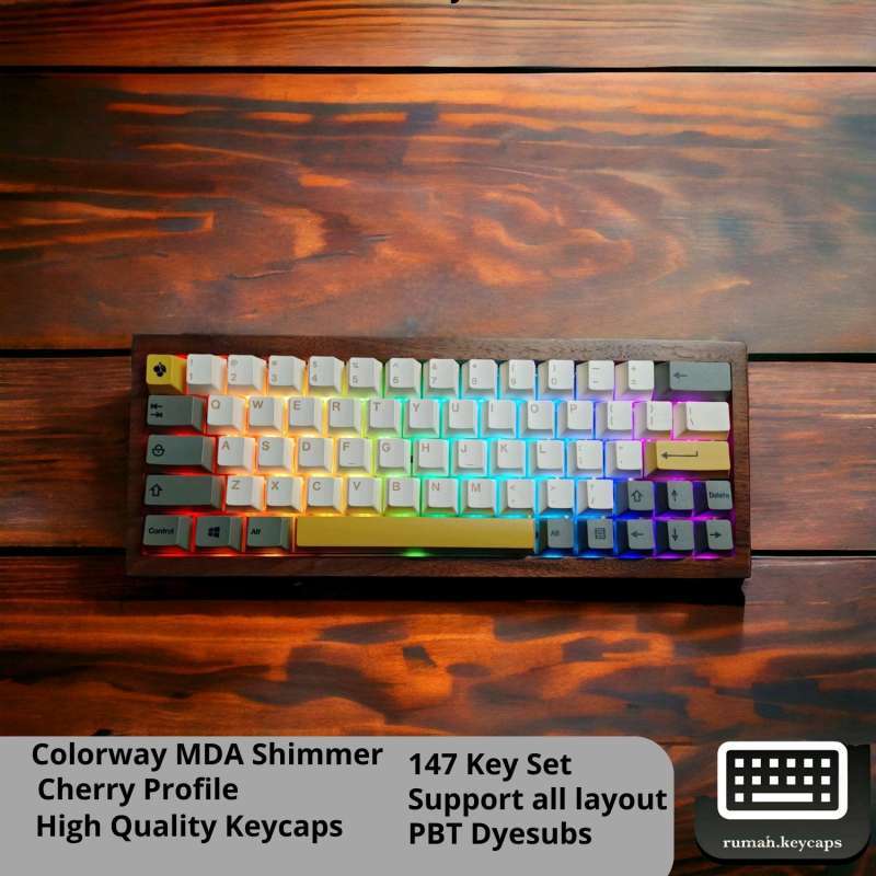Jual Keycaps Keycap PBT Shimmer Ember Cherry Profile Dyesub Dye Subs di ...
