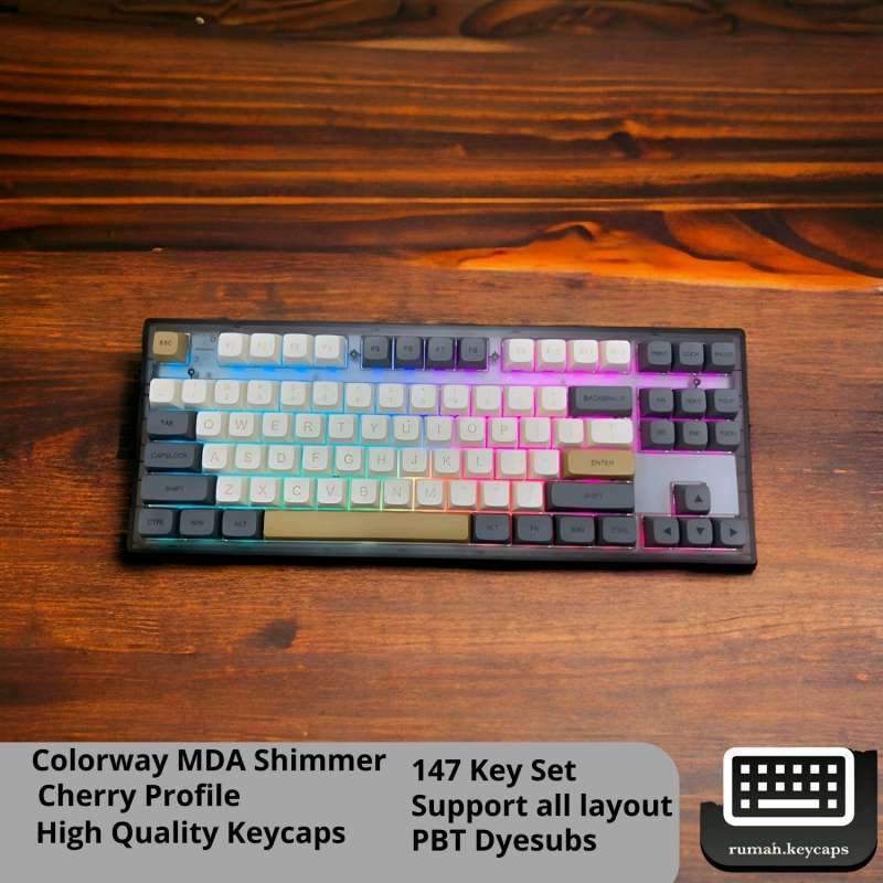 Jual Keycaps Keycap PBT Shimmer Ember Cherry Profile Dyesub Dye Subs di ...
