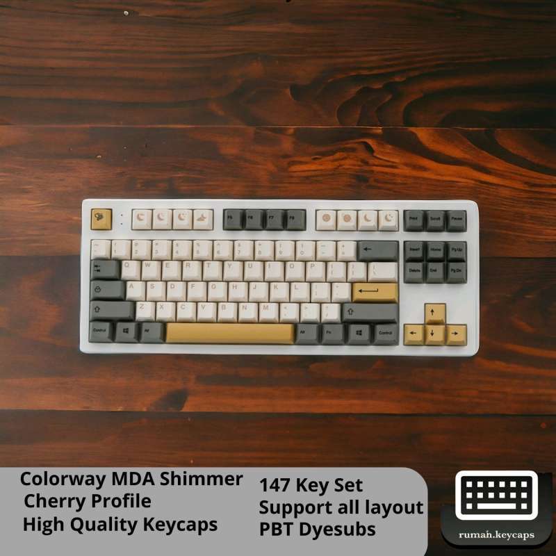 Jual Keycaps Keycap PBT Shimmer Ember Cherry Profile Dyesub Dye Subs di ...