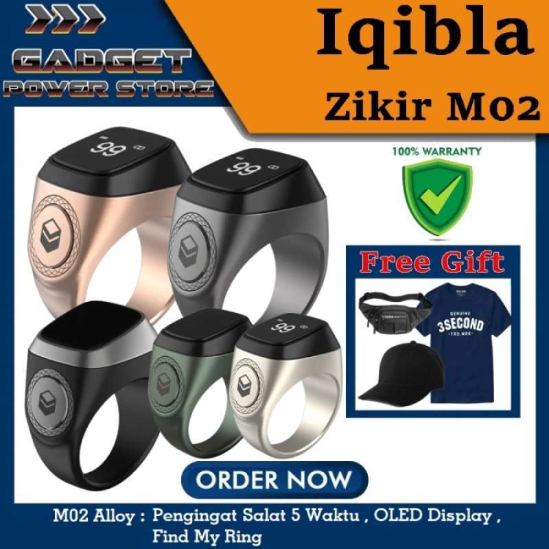 Promo Promo Iqibla Zikr Ring M02 Alloy Cincin Tasbih Digital Tasbeh ...