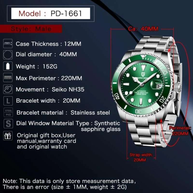 Jual Pagani Design 40 Mm Hulk Submariner Di Seller Joker Arloji ...