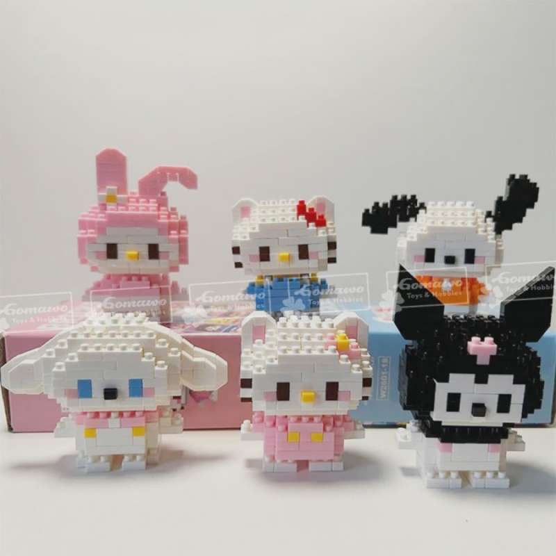 Promo Mainan Balok Susun Mini Block Bricks Karakter Sanrio Kuromi My ...
