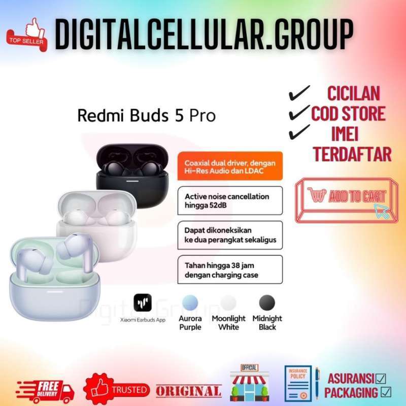Promo Xiaomi Redmi Buds Pro Garansi Resmi Diskon Di Seller Digitalcellulargroup Store