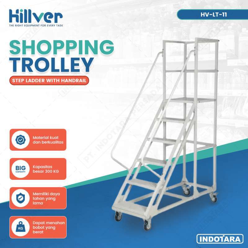 Jual Tangga Dorong Gudang Rolling Steel Ladder Hillver - 1,3 Meter Di ...