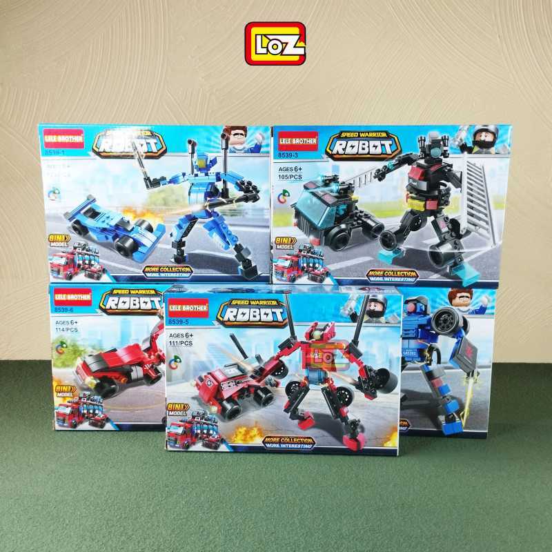 Jual Lele Brother 8539 Robot Police | Diy Brick Block Mainan Balok ...