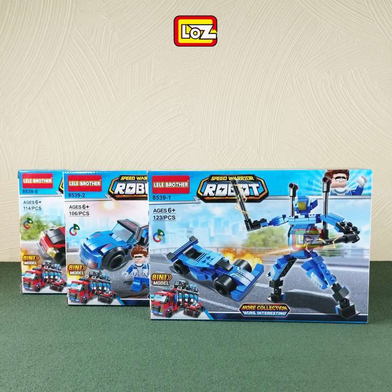 Jual Lele Brother 8539 Robot Police | Diy Brick Block Mainan Balok ...
