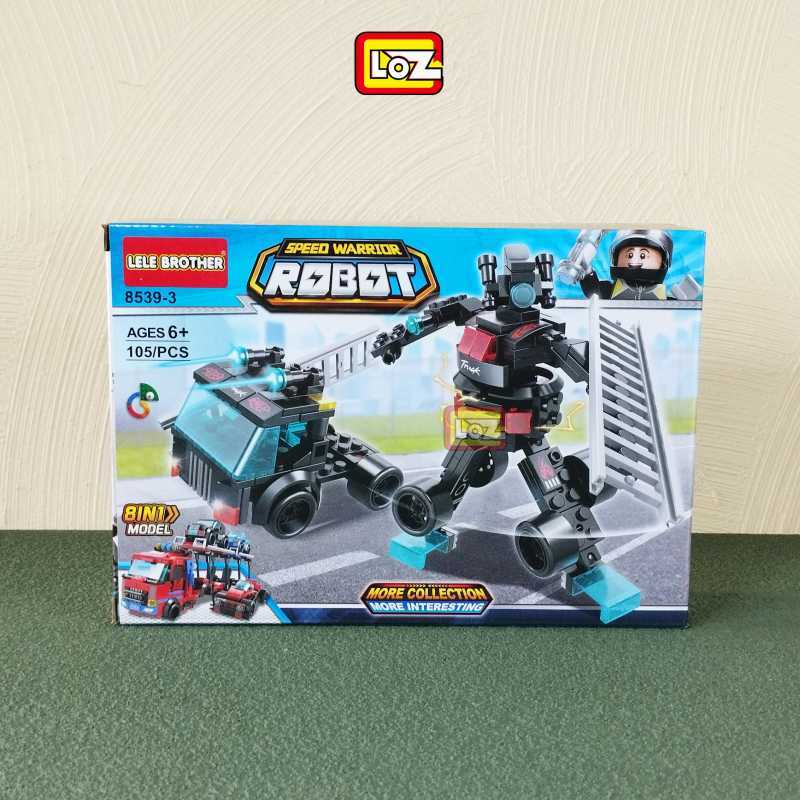 Jual Lele Brother 8539 Robot Police | Diy Brick Block Mainan Balok ...