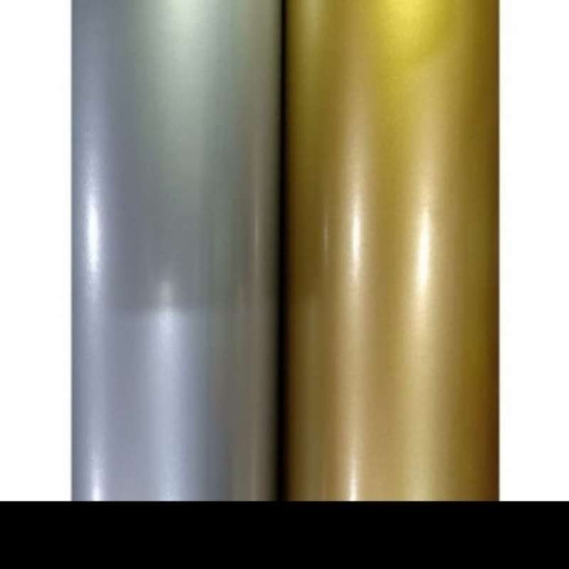 Promo Sticker Stiker Skotlet Vinyl Silver/gold Glossy 45cm X 15m (roll ...