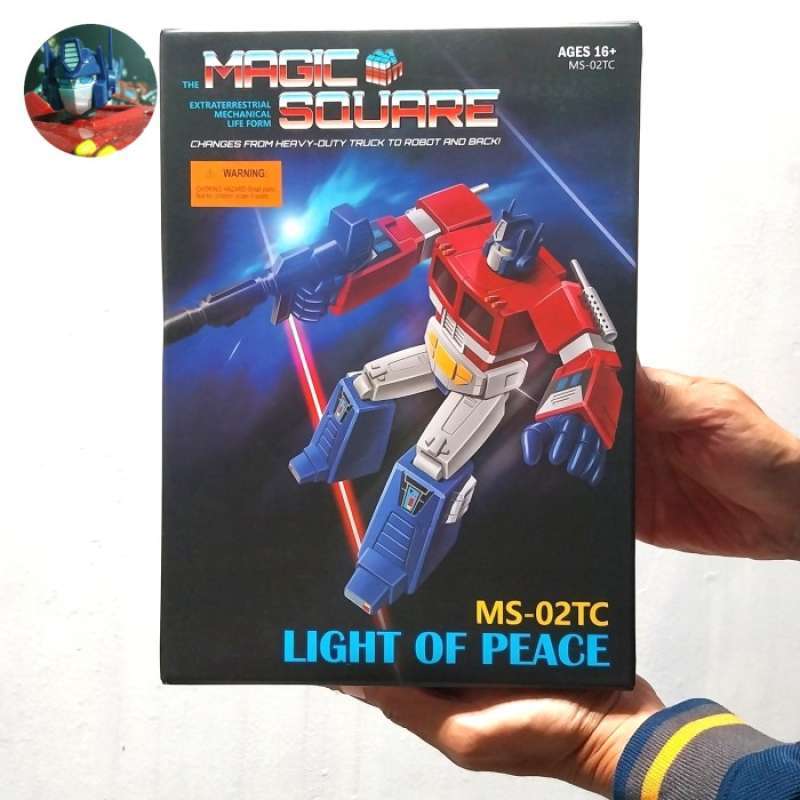 Promo Magic Square Ms-02tc (toy Color) Light Of Peace Aka Optimus Prime ...