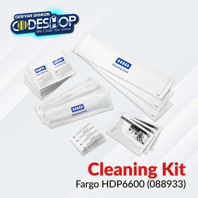 Jual Fargo Hdp5600 Hdp8500 Cleaning Kit Id Card Printer Original 088933 ...