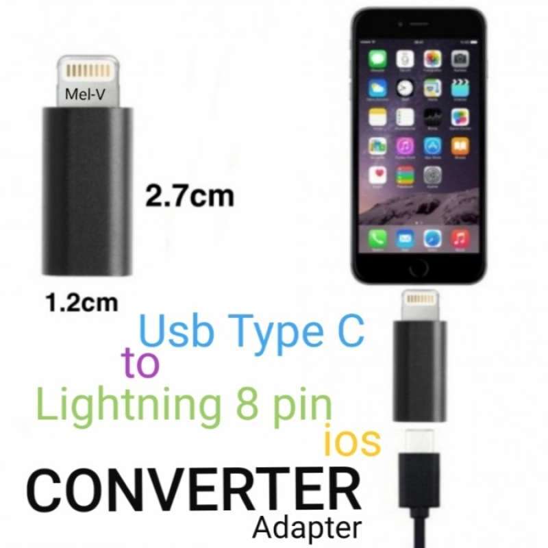 Promo Converter Usb Type C To Lightning Ios Adapter Connector Cable ...