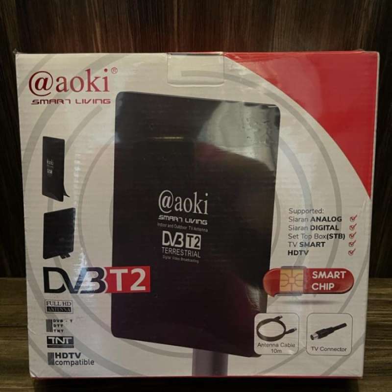 Jual Antena Tv Digital Aoki In/outdoor Dvb T2 Booster Power At 3000 Di Seller Grand Pasaraya ...
