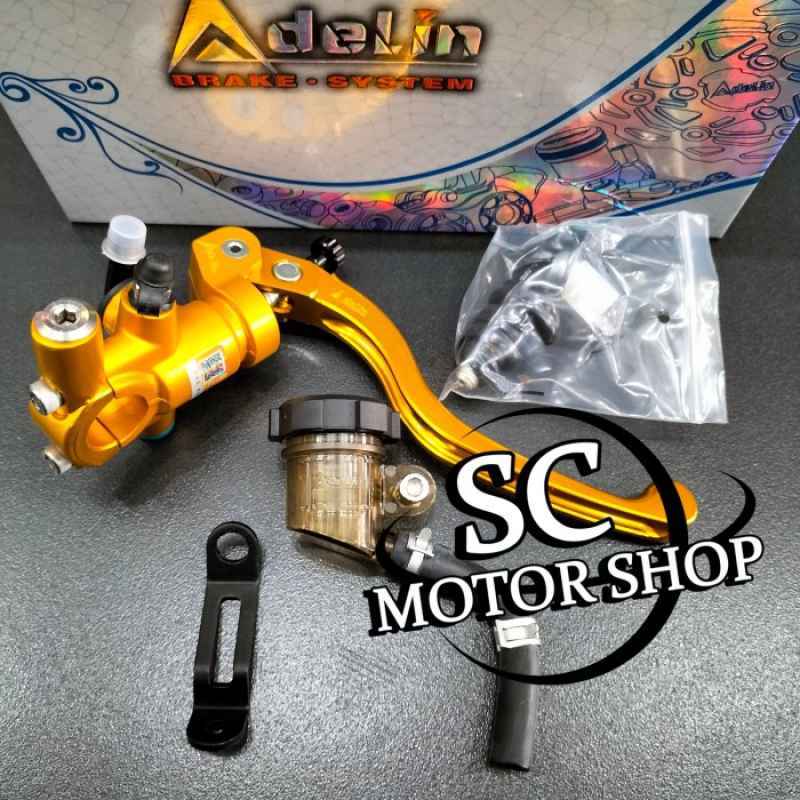 Promo Master Rem Kanan Adelin Px-1 Radial 17,5mm + Switch Rem Universal - Barayana - Black Kiri ...