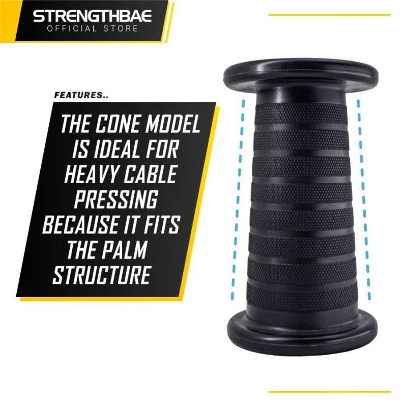 Jual Cone D-handle Strengthbae D Handle Fat Grip Gym Fitness Tricep ...