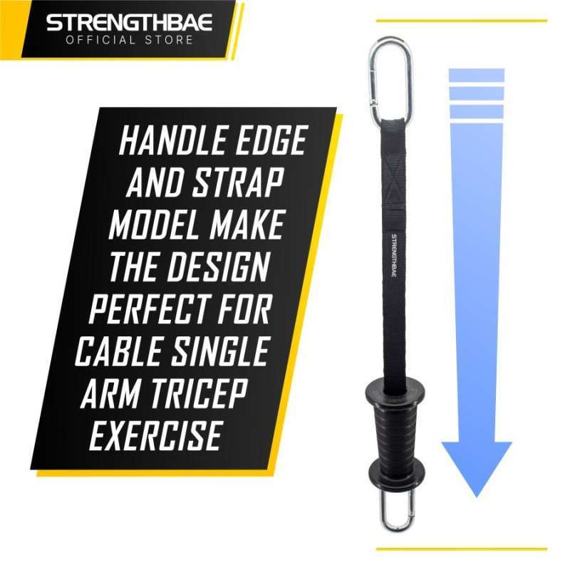 Jual Cone D-handle Strengthbae D Handle Fat Grip Gym Fitness Tricep ...